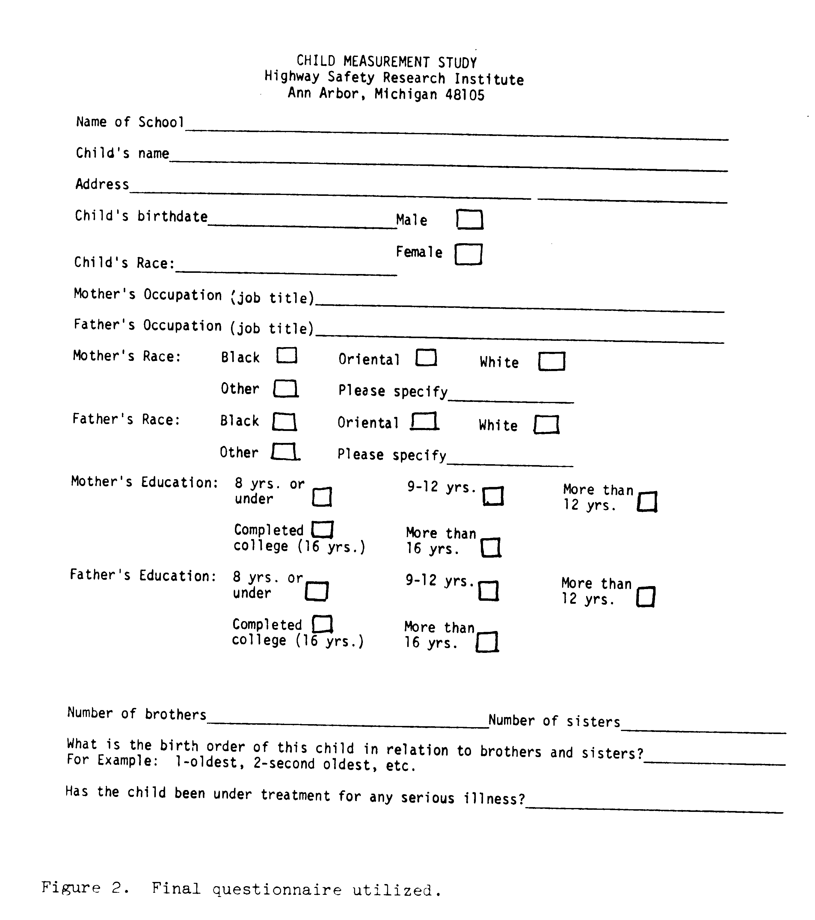 Physical Characteristics of Children